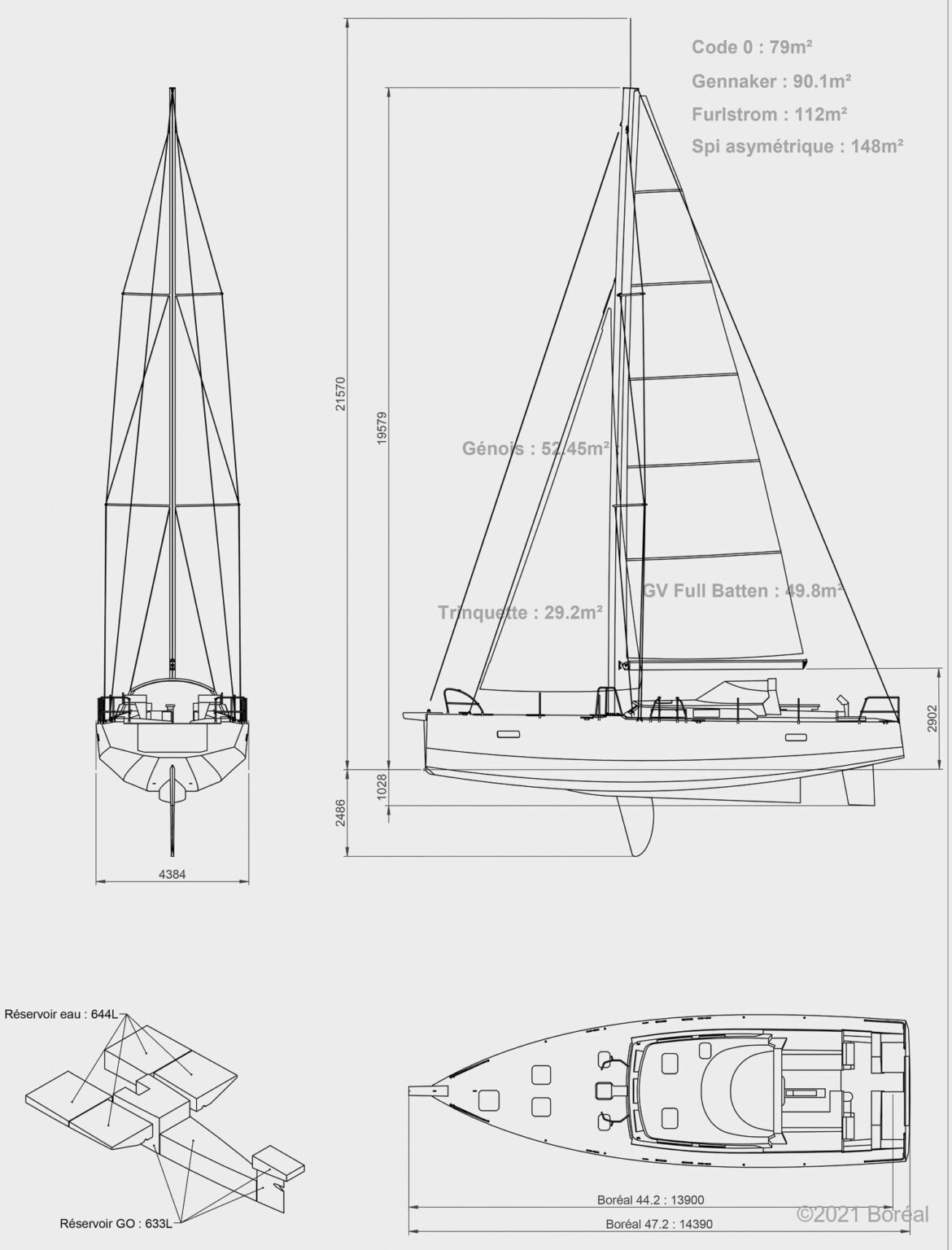 Test Sail and Review of The Boréal 47.2
